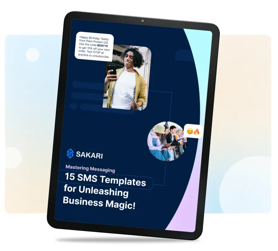 Free Guide Text Message Templates Sakari